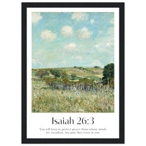 Isaiah 26:3 Print | Christian Wall Art | Vintage Bible Scripture Decor ...
