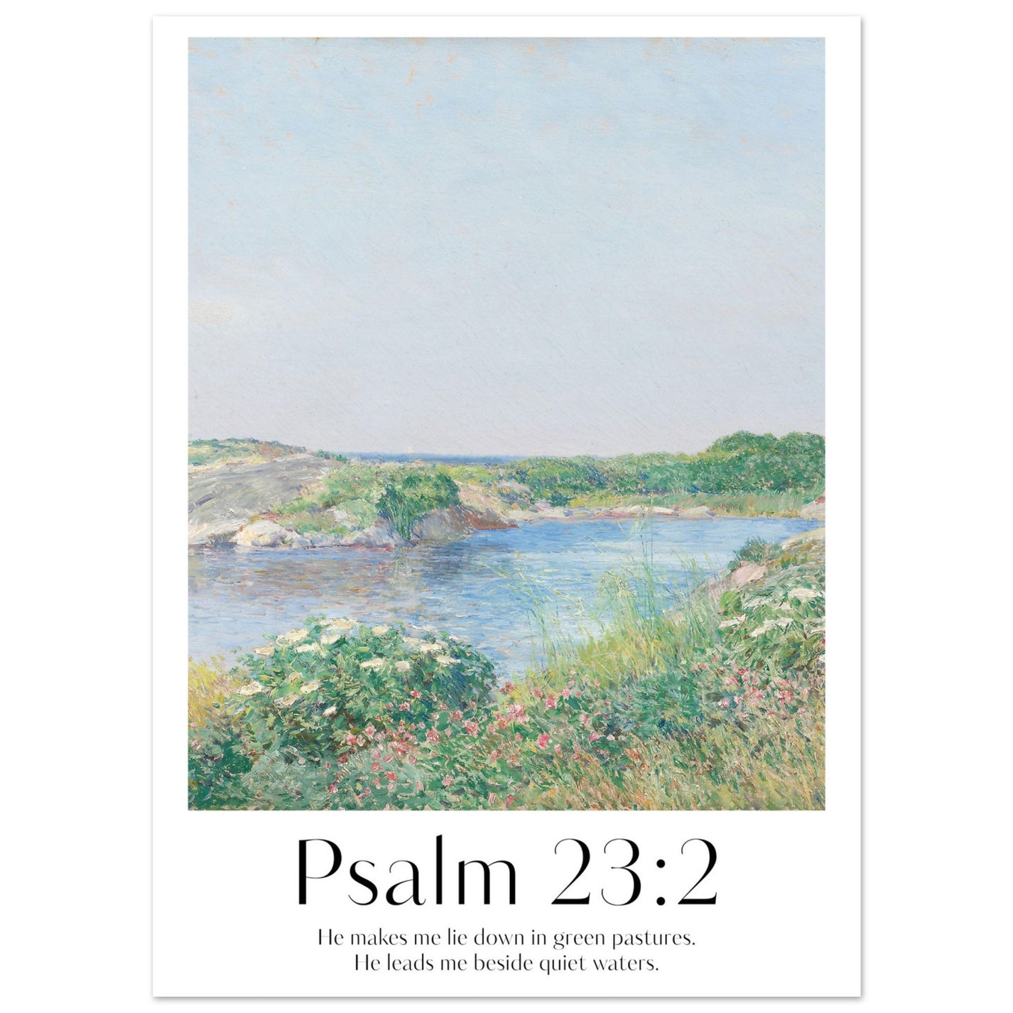 Psalm 23 Print | Christian Wall Art | Bible Scripture Decor – The ...