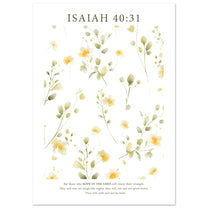Isaiah 40:31 Print | Christian Wall Art | Floral Bible Scripture Decor ...