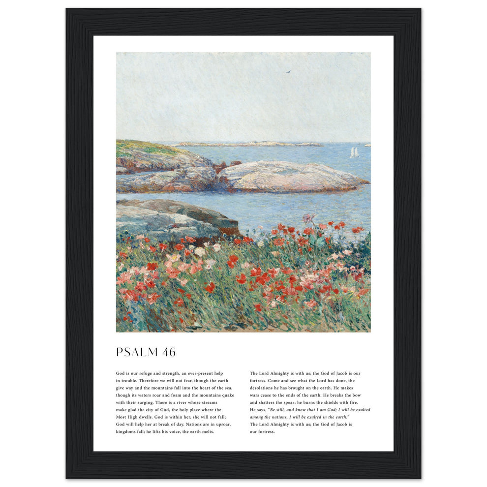Psalm 46 Print | Christian Wall Art | Vintage Bible Scripture Decor ...