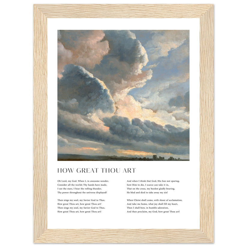 How Great Thou Art Print | Christian Wall Art | Bible Scripture Decor ...