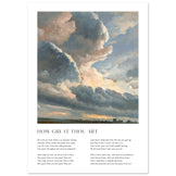 How Great Thou Art Print | Christian Wall Art | Bible Scripture Decor ...