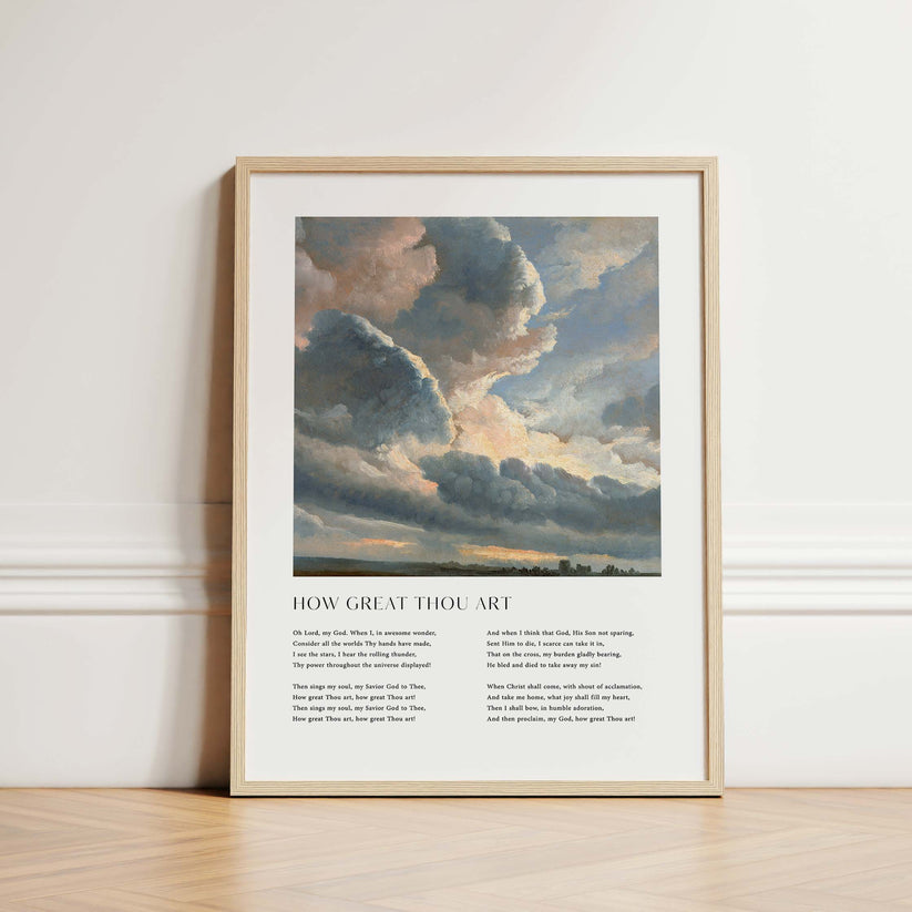 How Great Thou Art Print | Christian Wall Art | Bible Scripture Decor ...