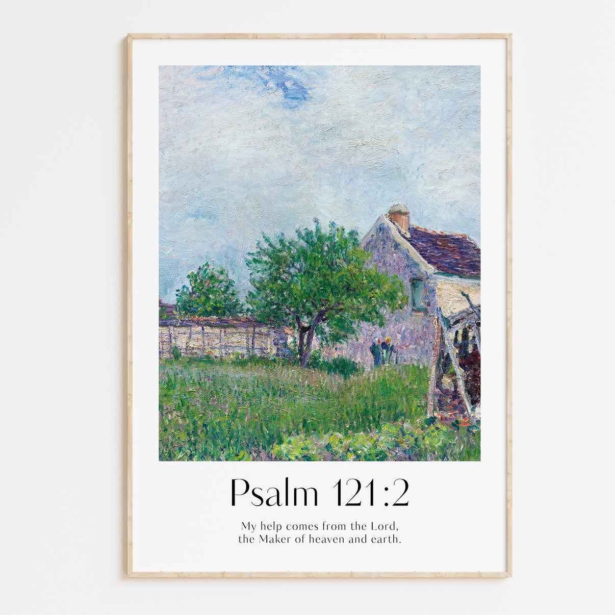 Psalm 121:2 Print | Christian Wall Art | Vintage Bible Scripture Decor ...