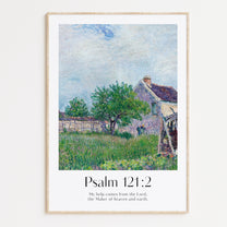 Psalm 121:2 Print | Christian Wall Art | Vintage Bible Scripture Decor ...